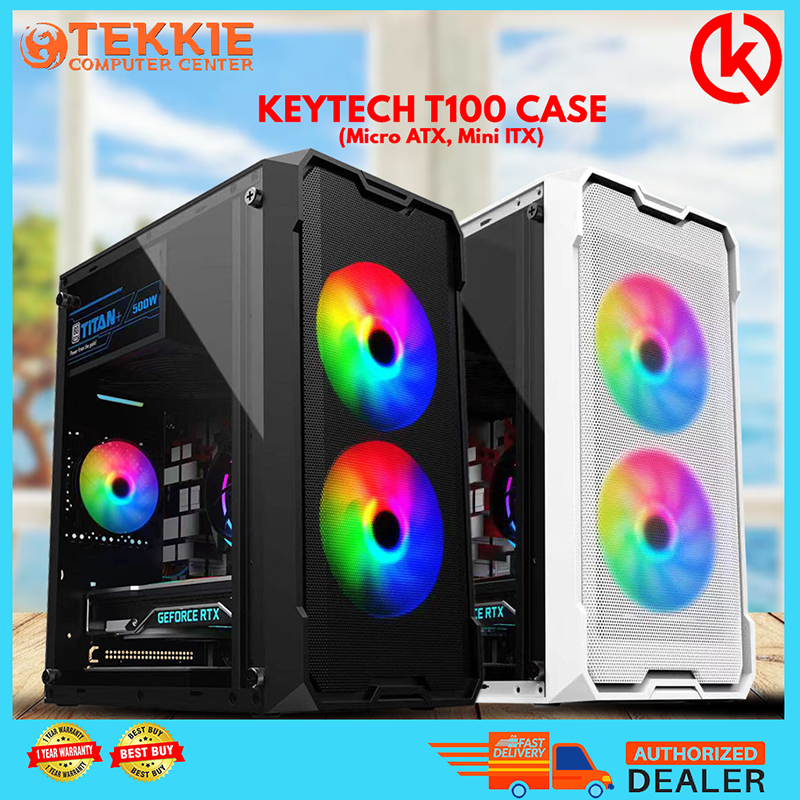 BRAND NEW KEYTECH T100 CASE (Micro ATX, Mini ITX) | Shopee Philippines