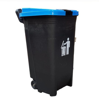 (#2100) 80L OROCAN Trash bin Trash Can with Wheels and lock basurahan ...