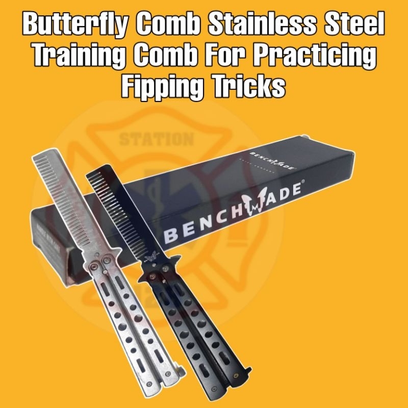 Butterfly Comb Stainless Steel Training Comb For Practicing Flipping ...