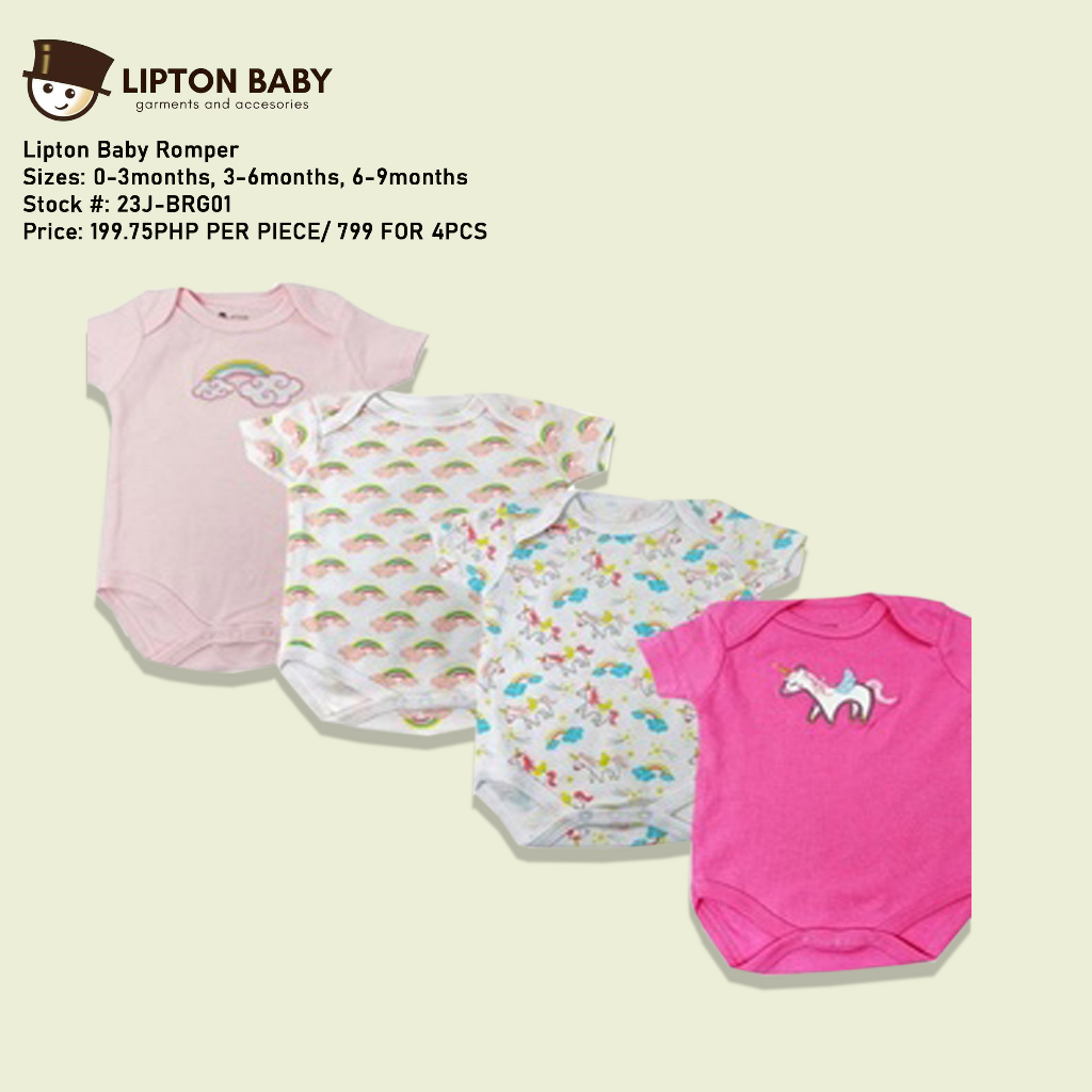 Lipton Baby Romper : Unicorn Design | Shopee Philippines