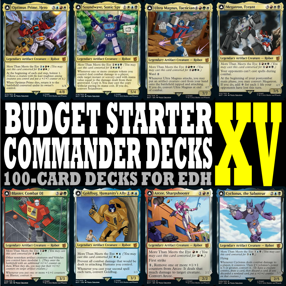 MTG - Budget Starter Commander 100-Card Decks for EDH Batch 15 - NA ...