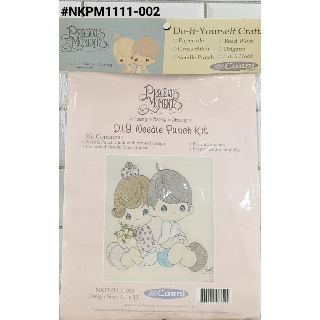 Precious Moments DIY Needle Punch Kit (11"x11") | Shopee Philippines