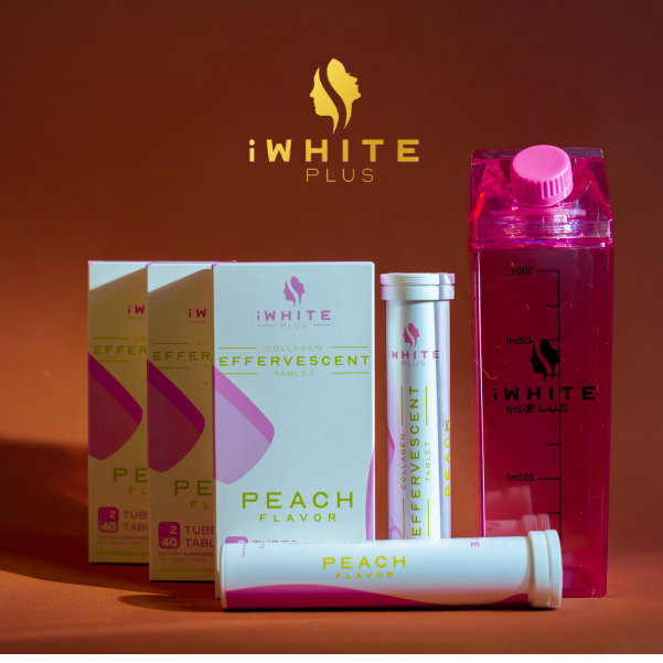 iWHITE PLUS Collagen + Vitamin C Effervescent Tablets - 3 BOX, 6 Tubes ...
