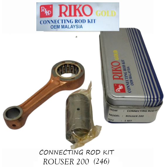 ROUSER 200 (246) CONNECTING ROD KIT GOLD RIKO MALAYSIA | Shopee Philippines