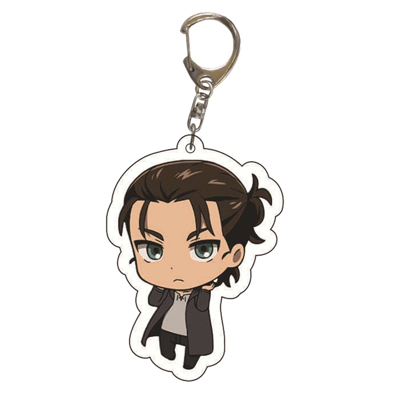 AOT Attack On Titan Keychains Key Ring Anime Collectibles Levi Eren ...