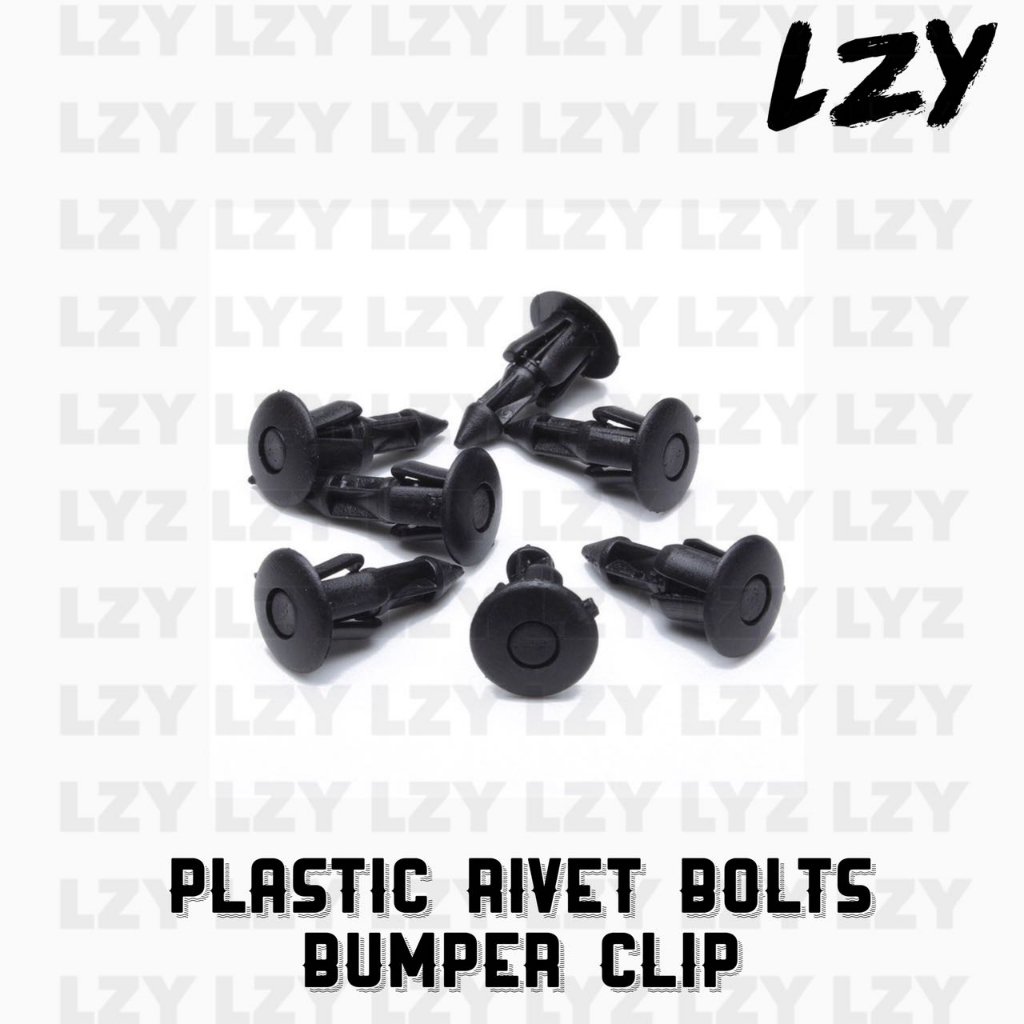 50pcs 6mm/8mm Plastic Rivet Body Bolts and Bumper Clip for Motorcycle ...