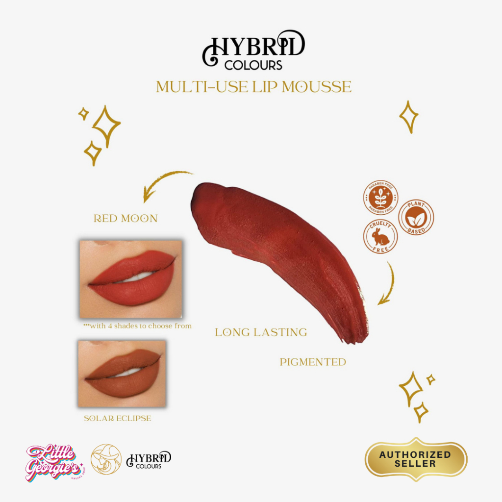 Hybrid Colours Cosmetics Multi-use Lip Mousse 4ml [Velvet Matte, Multi ...