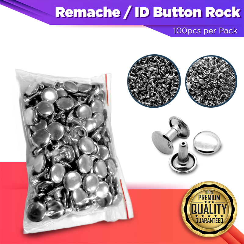 Button Lock Remache for ID Lace Making (100 pcs per pack) Button Rock ...