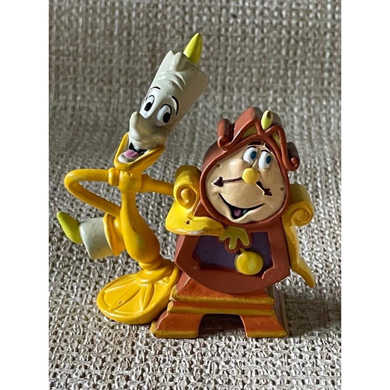 Disney Beauty and the Beast Lumiere Cogsworth Figure | Shopee Philippines