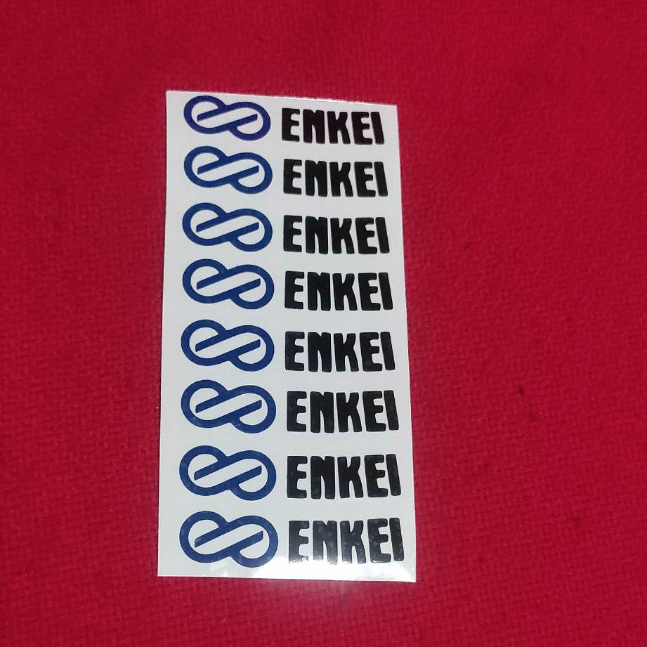 enkei black sticker 8 pcs | Shopee Philippines