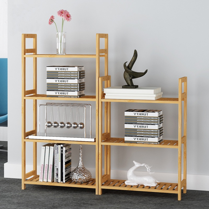 Bamboo Storage Rack Shelf Wooden Shelves Organizer Kitchen Rack Kitchen ...