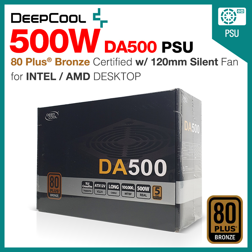 DEEPCOOL DA500 True-rated Power Supply - 80 PLUS Certificate | Shopee Philippines
