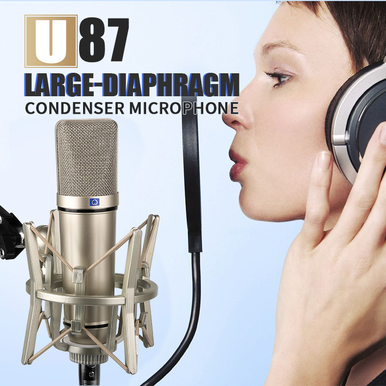 U87 Condenser Microphone Professional Studio Set Youtuber Live ...