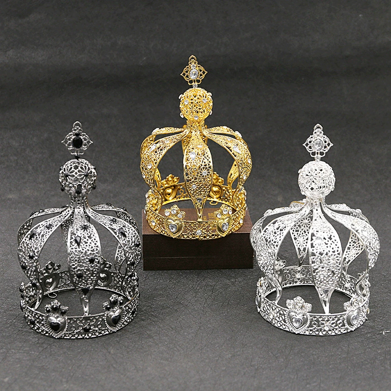 JP101 Alloy European Castle King Vintage Crown Baroque Headdress mama ...