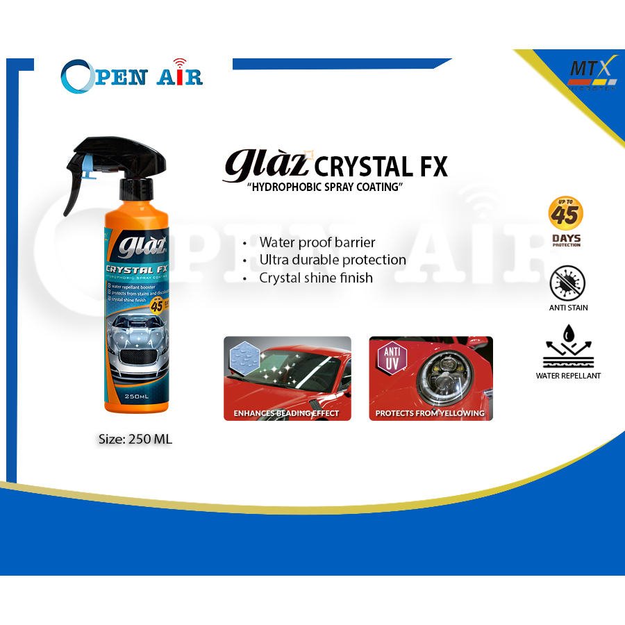 Microtex Glaz Crystal FX 250ml -Body Paint Hydrophobic Spray Coating ...