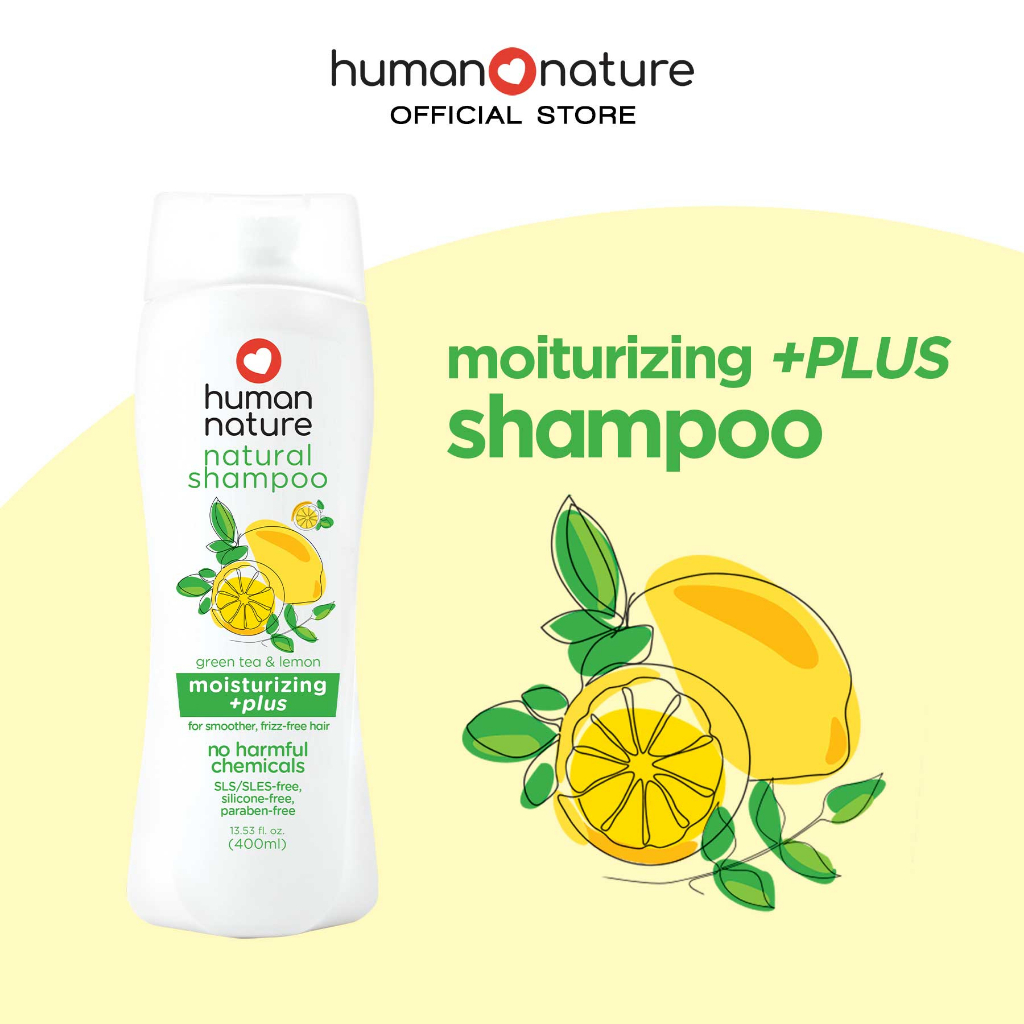 Human Nature Moisturizing Plus Shampoo Green Tea (No Harmful Chemicals ...
