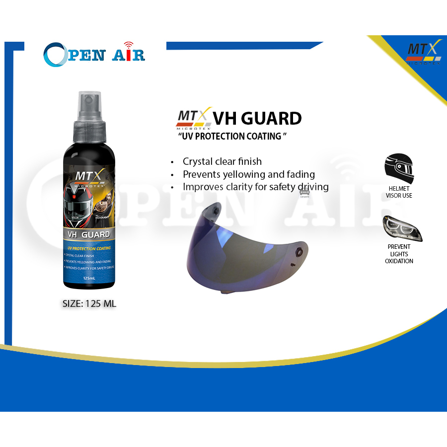Microtex MTX VISOR & HEADLIGHT GUARD UV Protection Coating Bike PRO ...