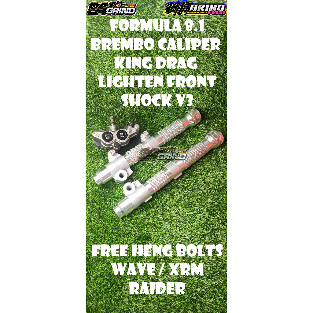 HONDA WAVE / XRM / RS 125 LIGHTEN FRONT SHOCK V3 WITH 8.1 FORMULA ...