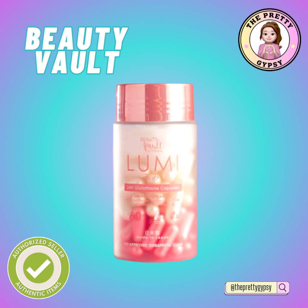 Lumi 24H Skin Whitening Glutathione Capsules by Beauty Vault (60 ...