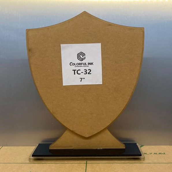 Acrylic Plaque Blank PLAQUE AWARDS CLEAR TRANSPARENT 7INCH BODY-2MM/3MM ...