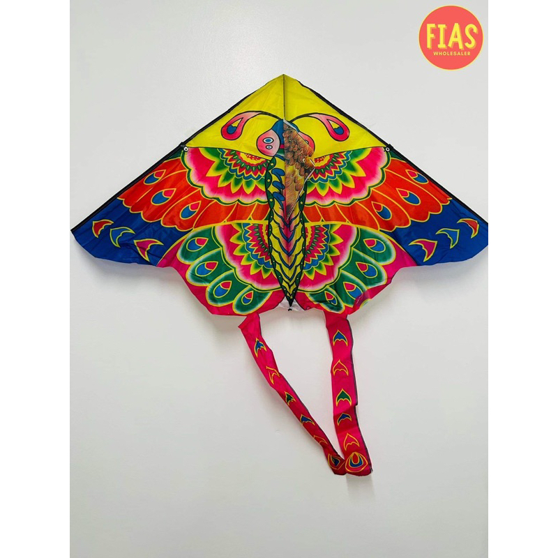 Butterfly Sarangola / Butterfly Kite 1.1M width 30M wire | Shopee ...