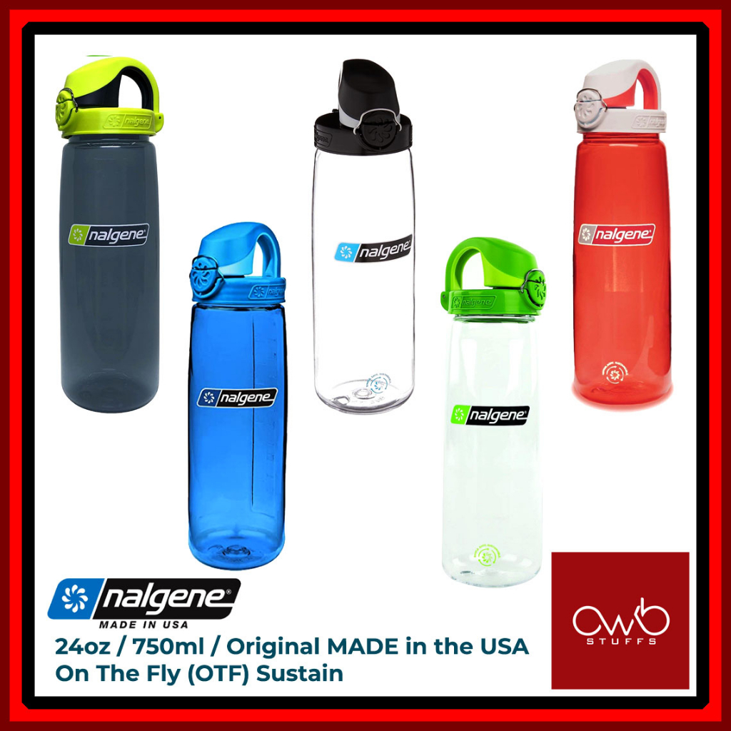 Nalgene OTF On the Fly Lock Top Sustain Bottle - 24oz 710ml | Shopee ...