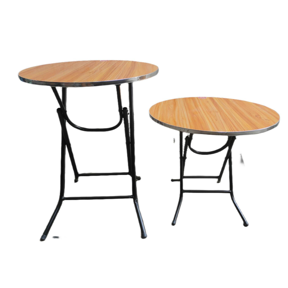 (CPS 60 ROUND) WOOD Folding Table with PLASTIC Siding (1 PC PER CHECK ...