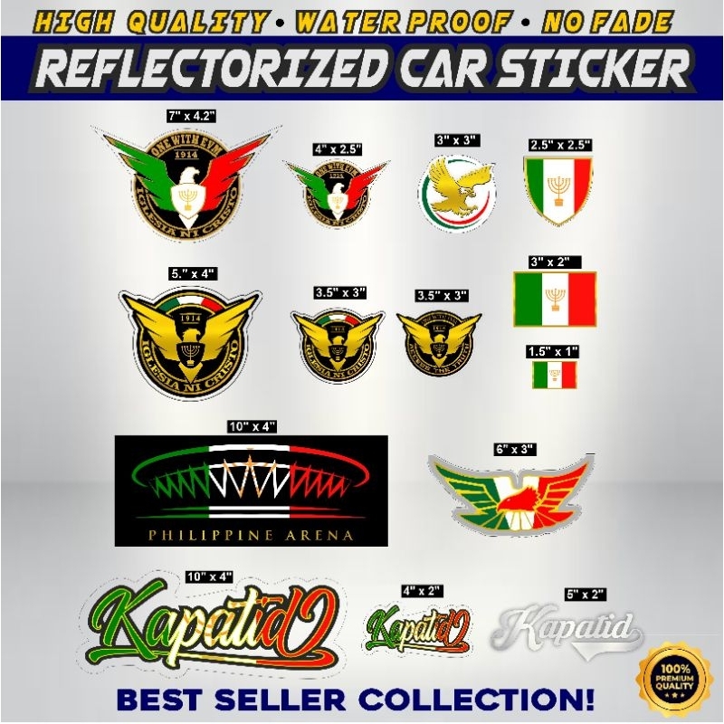 INC Reflectorized Car Stickers (Best Seller Collection) High quality ...