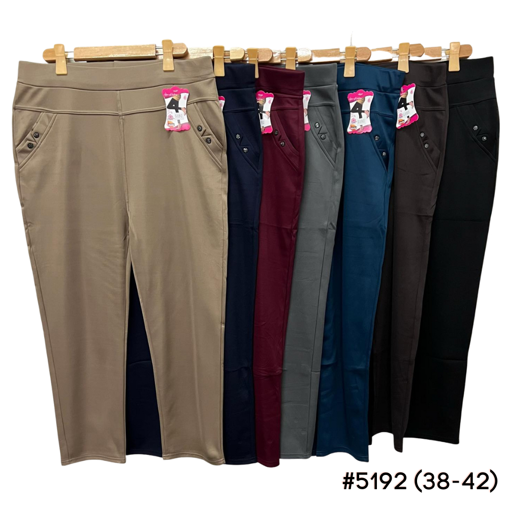 Plus Size Jegging Slacks Pants 38-42 Stretchable Pants for Women 5192 ...