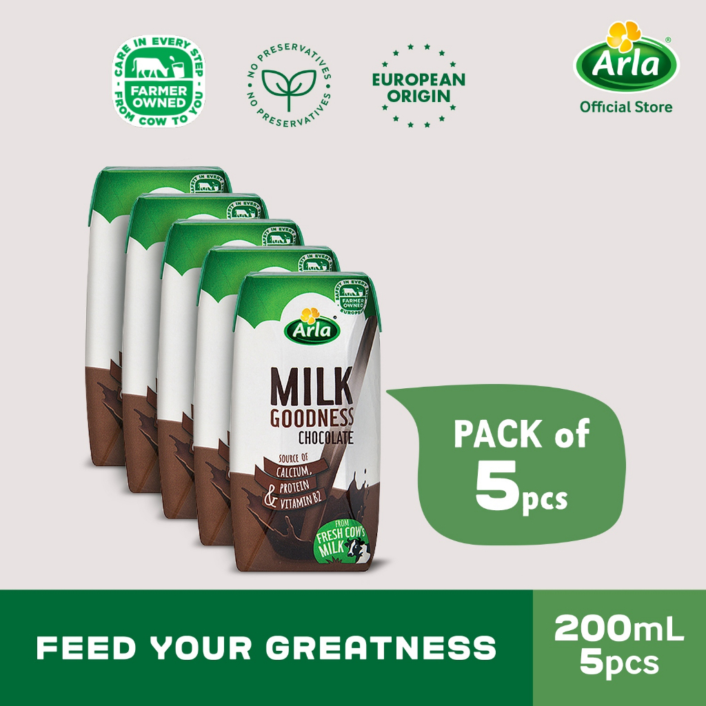 Arla Chocolate Milk 200ml 5-Pack | Shopee Philippines