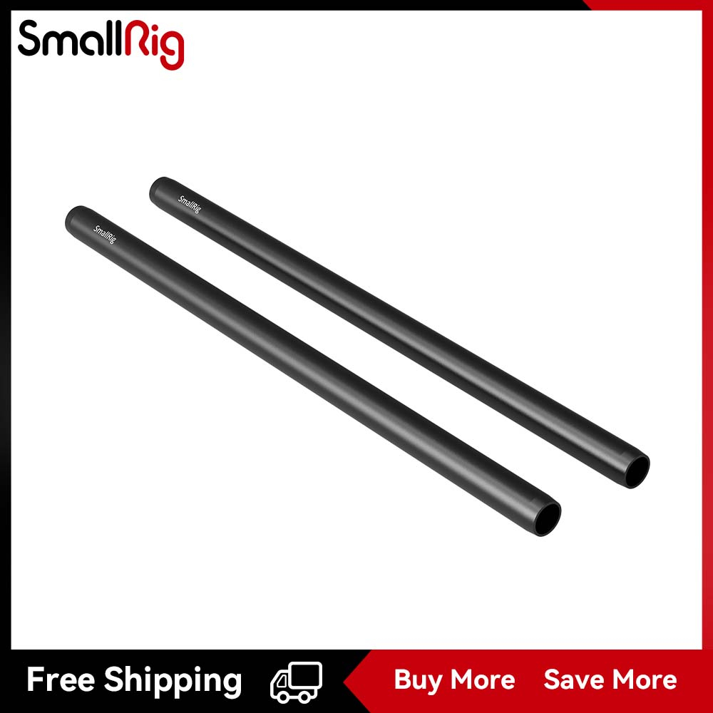 SmallRig 2pcs 15mm Black Aluminum Alloy Rod(M12-30cm) 12inch 1053 ...