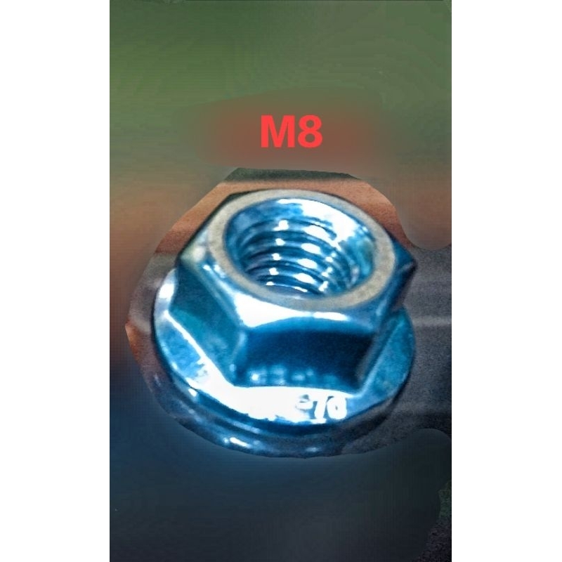 Nut M8 Pure Stainless (1pc) for Hightensile bolts 8M motorcycles parts ...