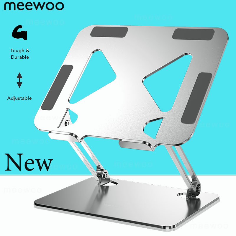 Meewoo Laptop Stand 360 Rotating Base Solid Aluminum Alloy Height ...