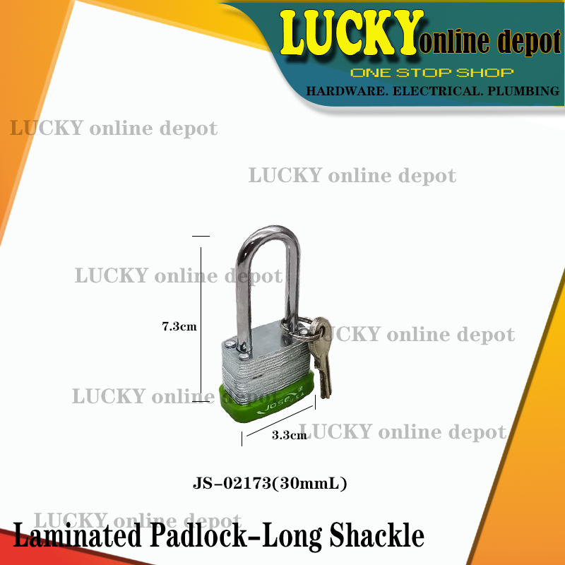 JOSE LAMINATED LONG SHACKLE PADLOCK | Shopee Philippines