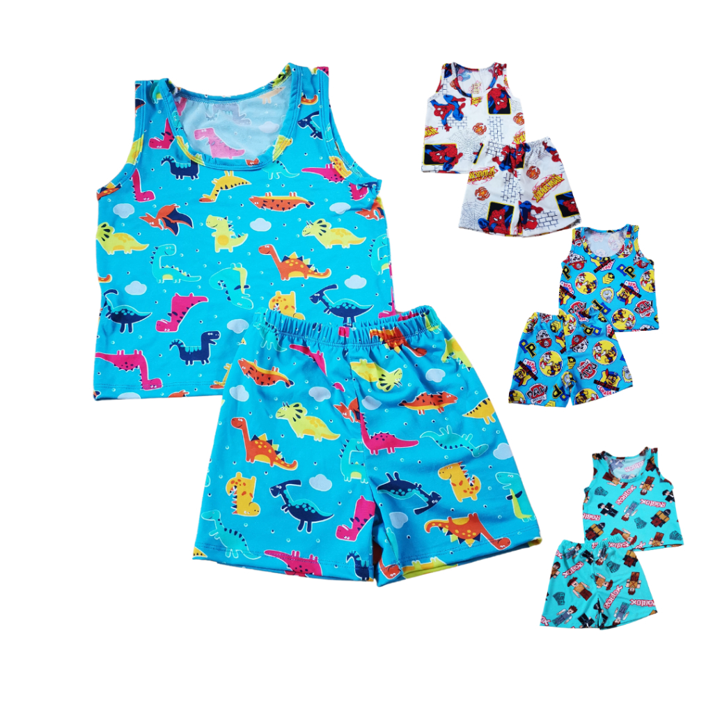 PL- Sando short terno for kids and baby, terno for boys | Shopee ...