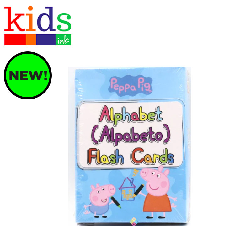 PEPPA PIG - ALPHABET FLASH CARDS - Kids Ink | Shopee Philippines