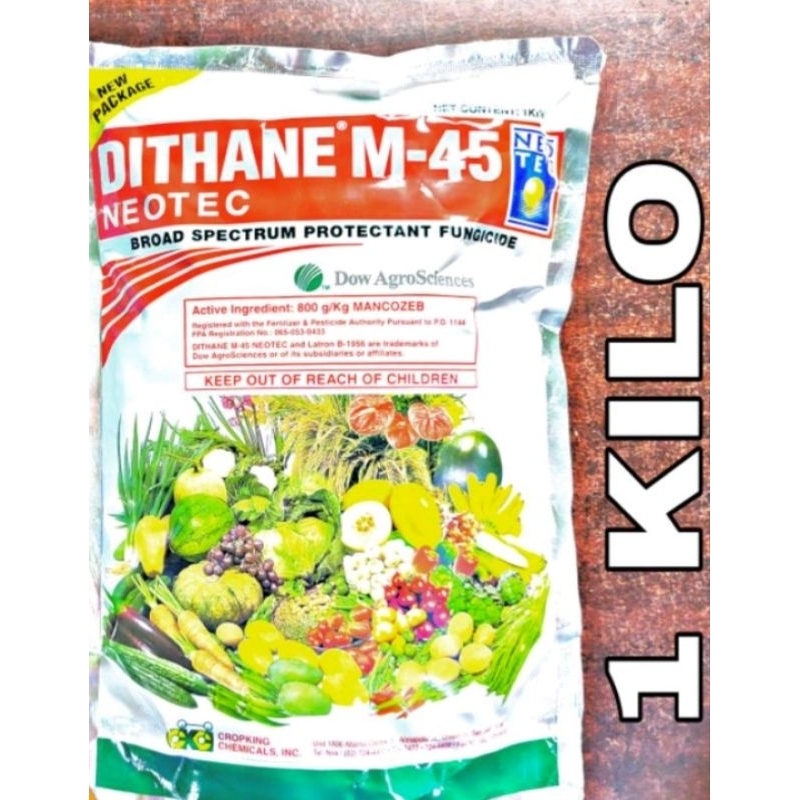 DITHANE M-45 NEOTEC MANCOZEB FUNGICIDE ORIGINAL PACKAGING (1 KILO) DOW ...