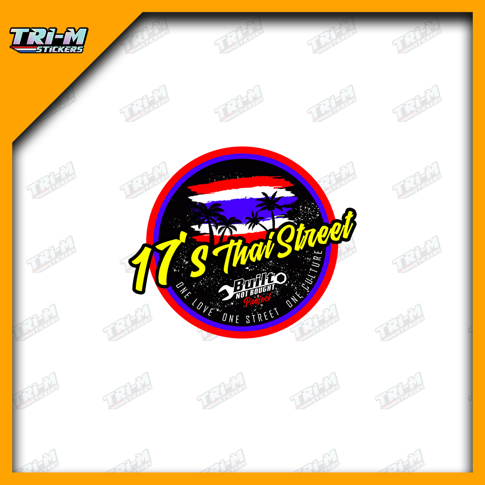 17's Thai Street Sticker Motorcycle Design Sticker Tumbler Sticker Car ...
