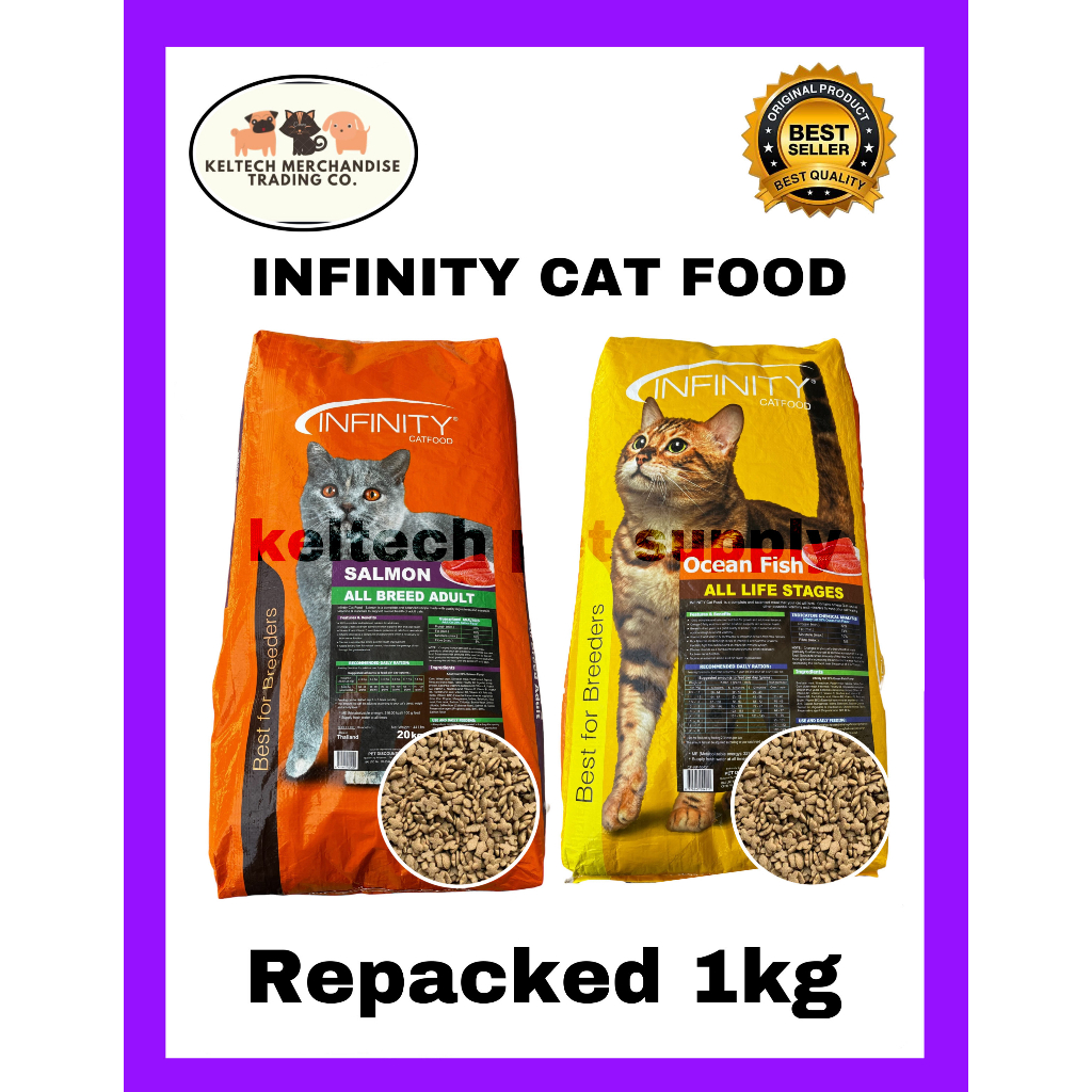 Infinity Cat Dry Food Ocean Fish for All Life Stage / Salmon for Adult ...