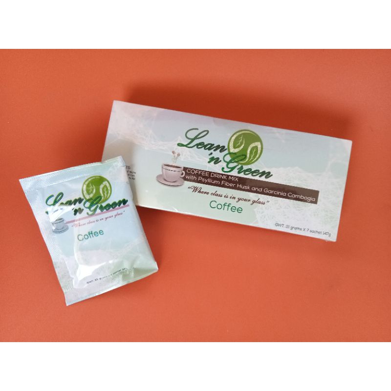 Slimming coffee by Lean N' Green 1 box (7 sachets) | Shopee Philippines