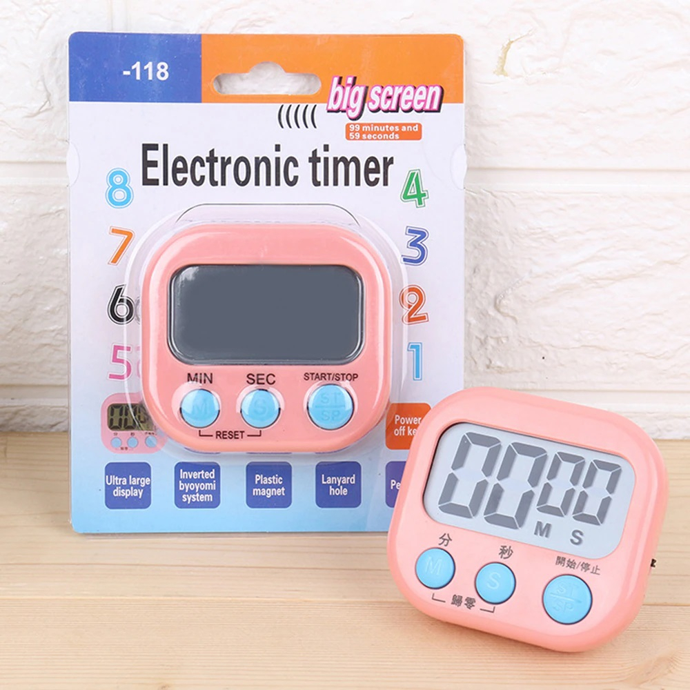 Multi-Functional Digital Kitchen Countdown Timer Stopwatch With Stand Alarm Clock Reminder Tools ...