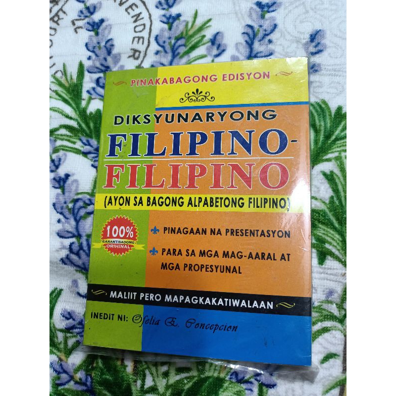 Diksyunaryong Filipino Filipino By: Ofelia Concepcion | Shopee Philippines