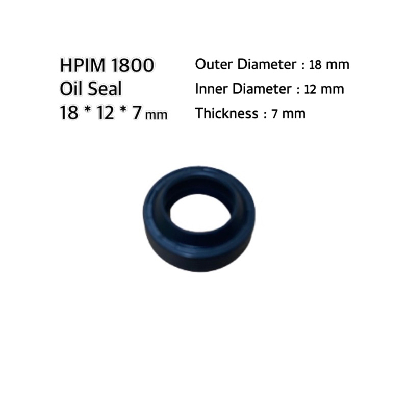 HPIM 1800 Pressure Washer Oil Seal 18x12x7mm SUNTON | Shopee Philippines