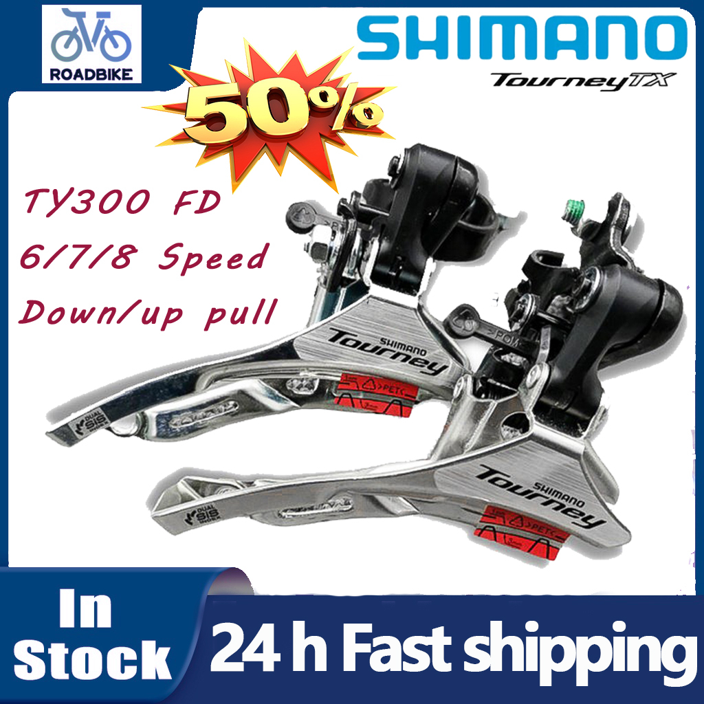 【Ready Stock】Shimano Tourney FD TY300 6/7/8 Speed Front Derailleur Top ...