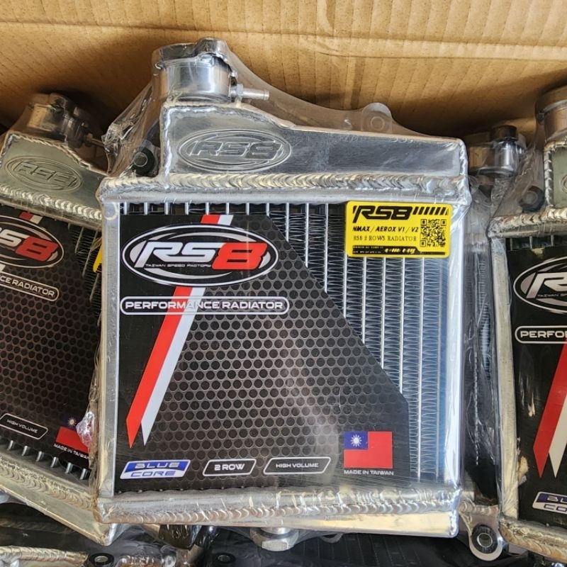 RS8 2 ROWS ALUMINUM RADIATOR ALL AEROX NMAX V1 V2 | Shopee Philippines