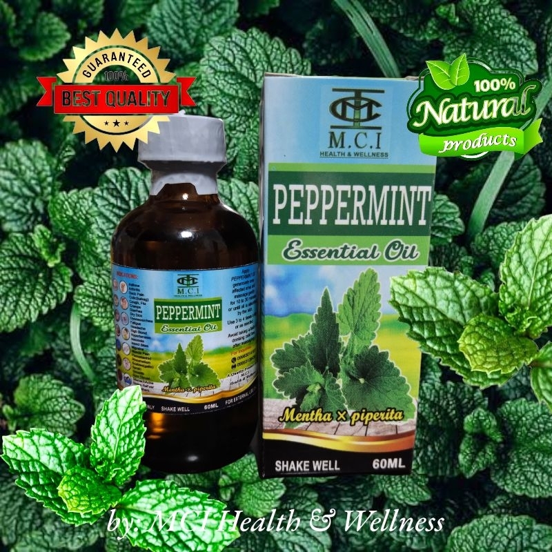 PEPPERMINT ESSENTIAL HERBAL OIL 60ml (MASSAGE OIL) | Shopee Philippines