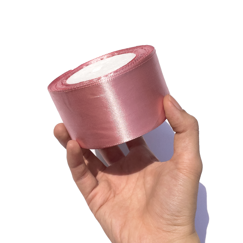 2 inch Satin Ribbon 50mm Single Faced Gift Wrapping Ribbons (25 yards ...