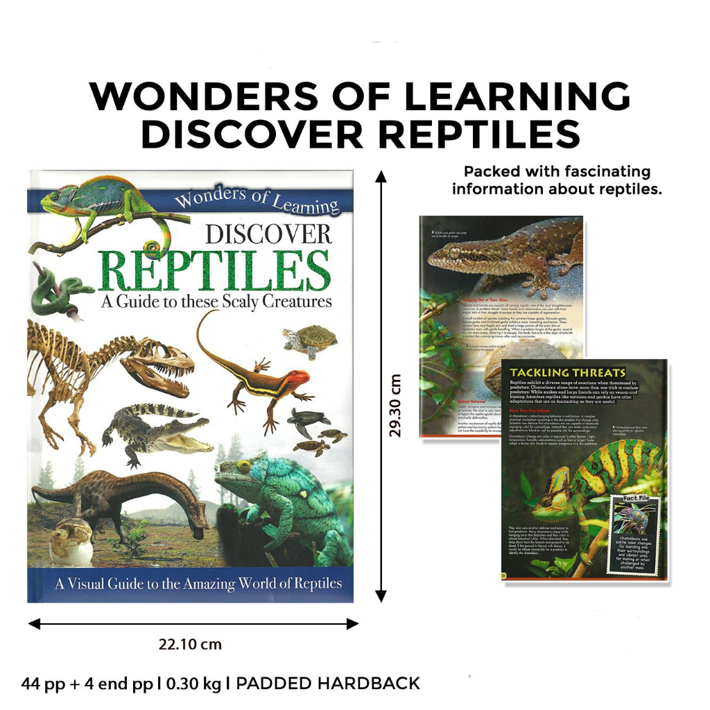 Wonders of Learning Discover STEM: Dinosaurs , Reptiles - A Visual ...