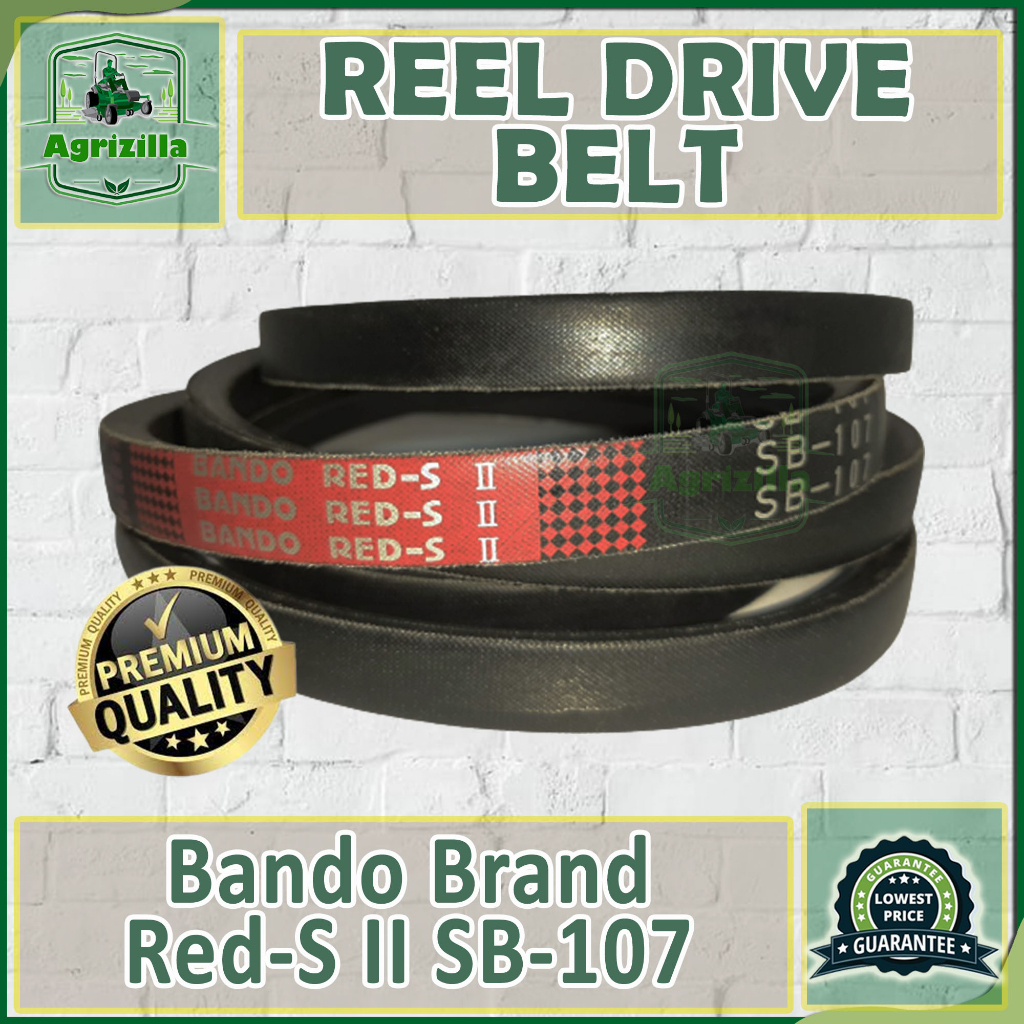 Reel Drive Belt SB 107 For Harvester Kubota DC60 DC70 By Bando Red-S II ...