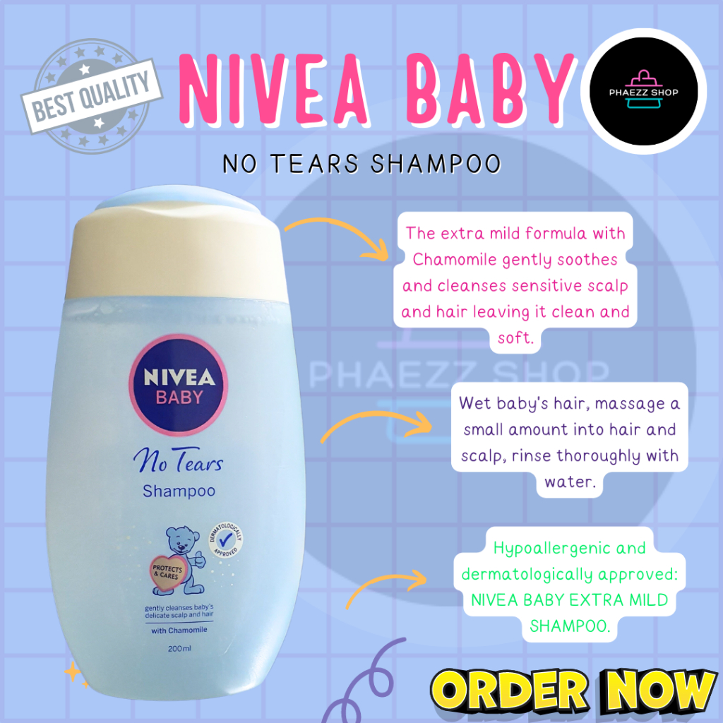 NIVEA Baby No Tears Shampoo, with Chamomile, 200ml | Shopee Philippines